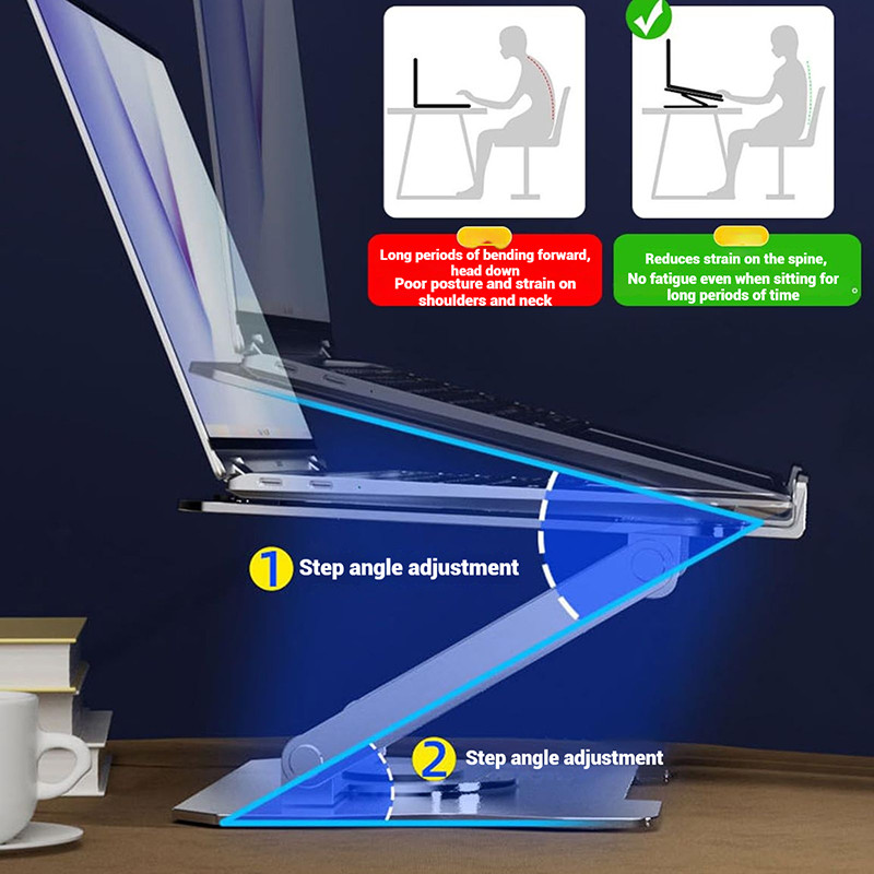Notebook Tablet Stand Rotatable Display Elevation Frame Lightweight ...