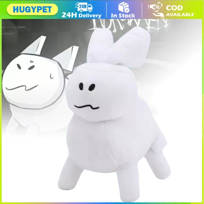 Roblox Forsaken Gubby Plush White Rabbit Cat Stuffed Toys Sleeping ...