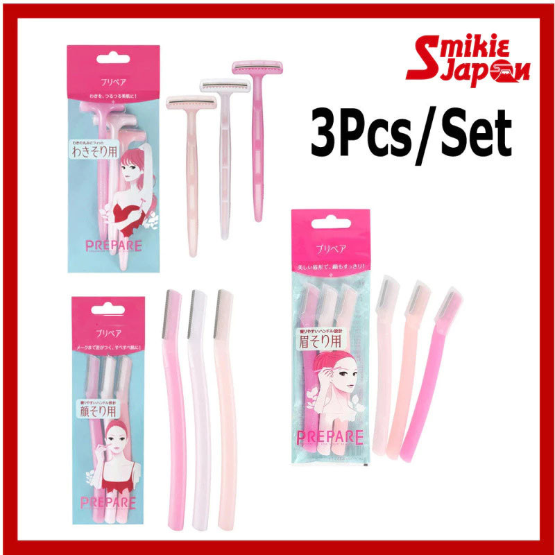 3Pcs/Set Fine Today Prepare Facial Hair Shaving Razor T / L Shaped for ...