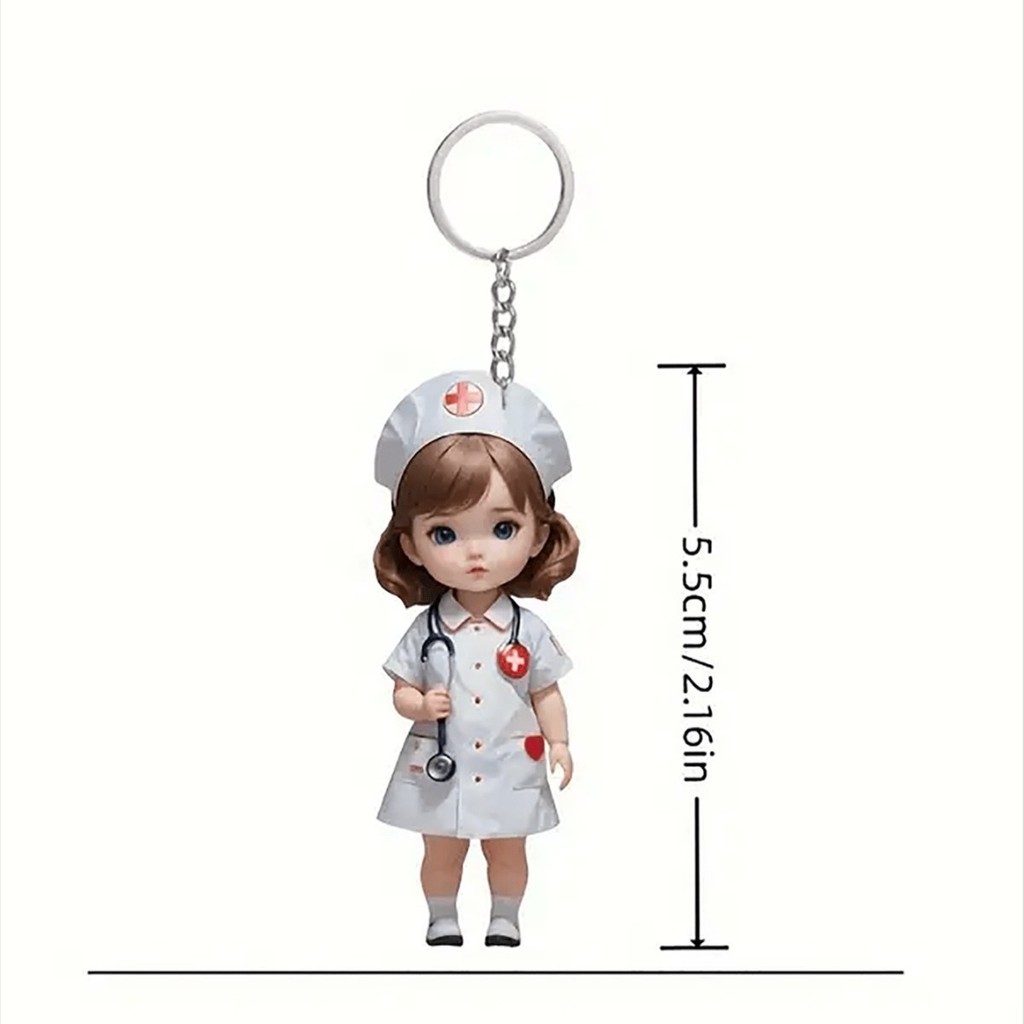 Detailed Doctor Nurse Doll Pendant Cute Doctor Nurse Doll Ornament ...