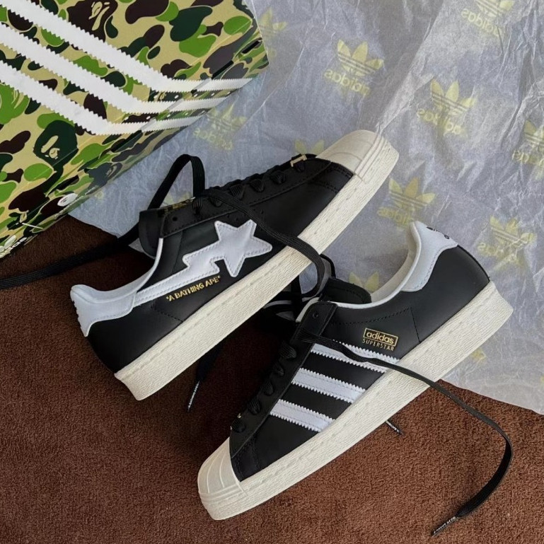 Bape x s Superstar 80S Classic Shell He Anti slip and Wear resistant ...