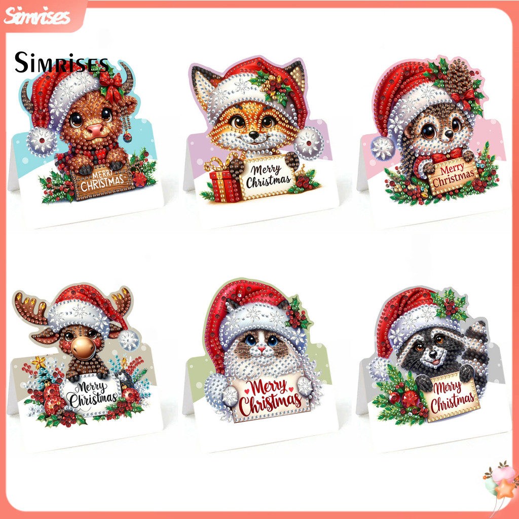 SIM| Adult Card Making Kit Diy Rhinestone Art Card 5d Rhinestone Gnome ...