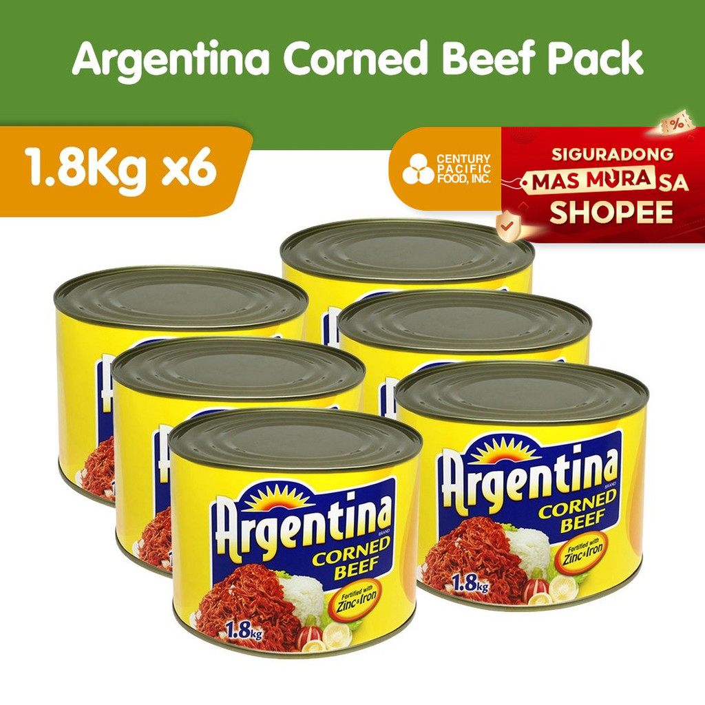 Argentina Corned Beef 1.8kg (Case of 6pcs) - 100% Pure Beef, High ...