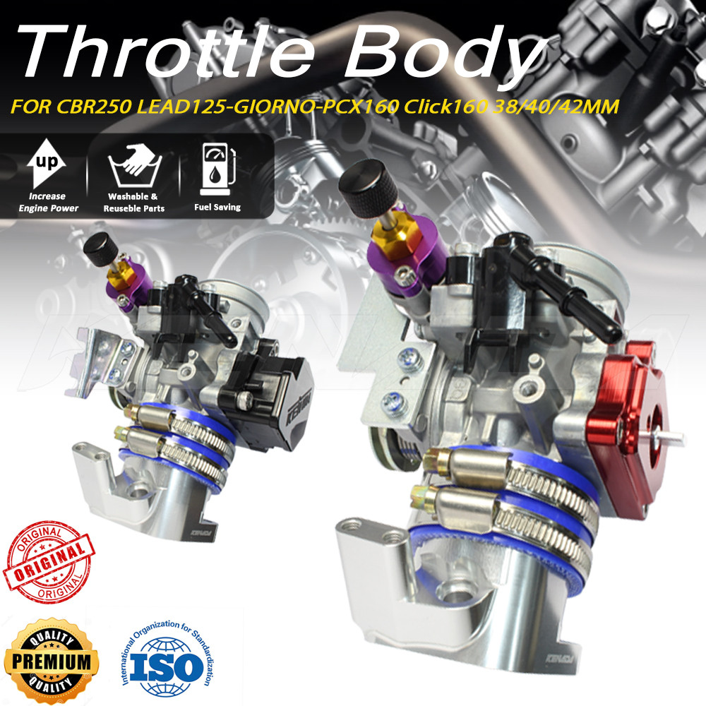 Throttle Body CNC Upgrade CBR250 LEAD125-GIORNO-PCX160 click160 38/40 ...