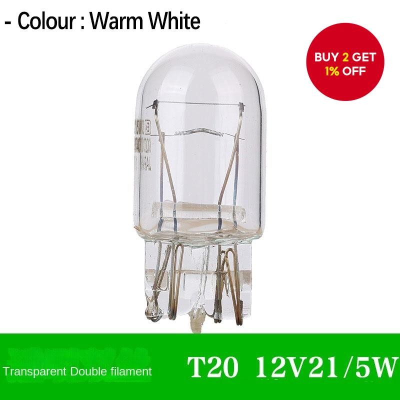 New T20 12V 21/5W Car Light Bulb, Dual Wire Brake and Steering, Dual ...
