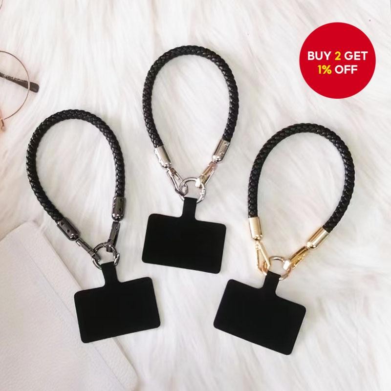 Fashionable PU Leather Wrist Anti-Lost Hanging Cord Mobile Phone Strap ...