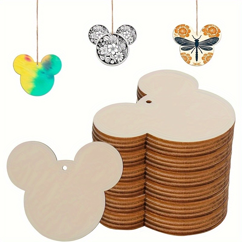 Disney Mickey Mouse 10 unfinished wooden headers of Disney Mickey Mouse ...