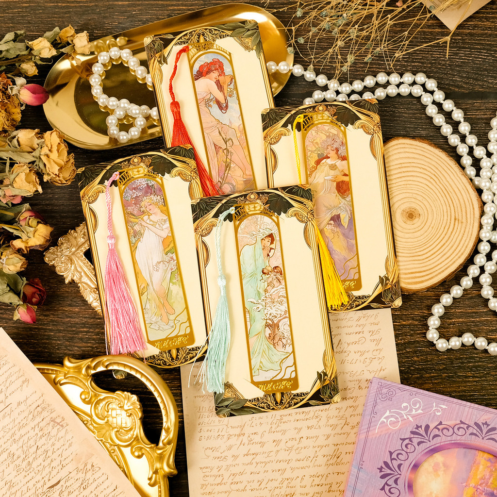 Mucha Retro Style High-value Art Bookmarks Best-selling Cultural ...