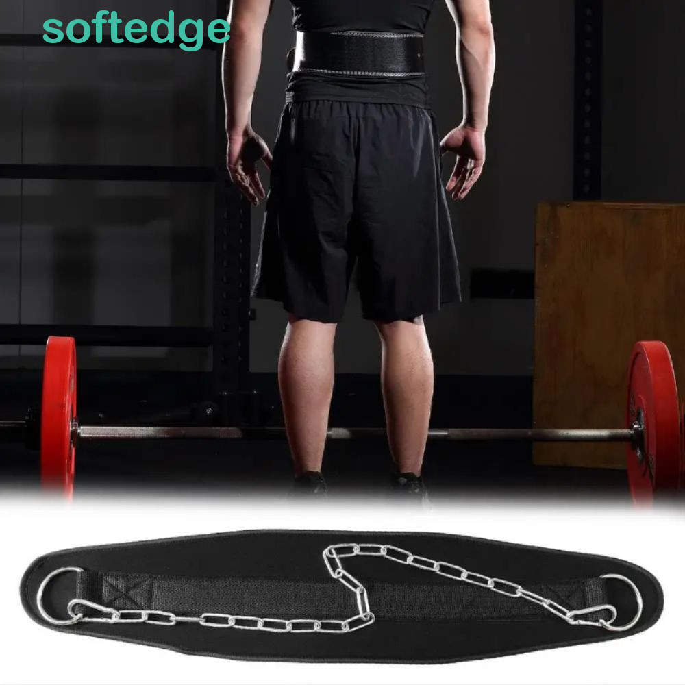 SOFTEDGE Pull-up Belt, With Chain Weight Lifting Weighted Dip Belt ...