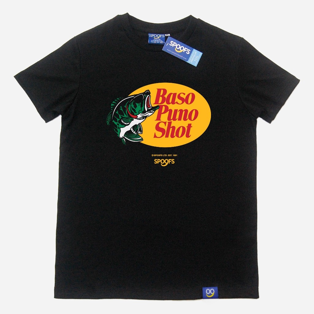 (COD) Spoofs Baso Puno Shot Black For Men/Unisex | Shopee Philippines