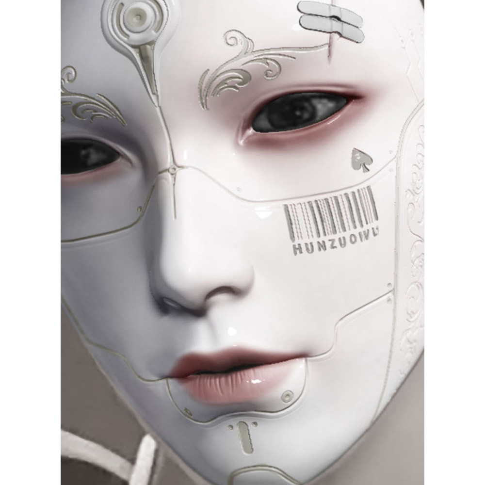 Soul Crop Cyberpunk Mask Full Face Antique Technology Sense cos Male ...