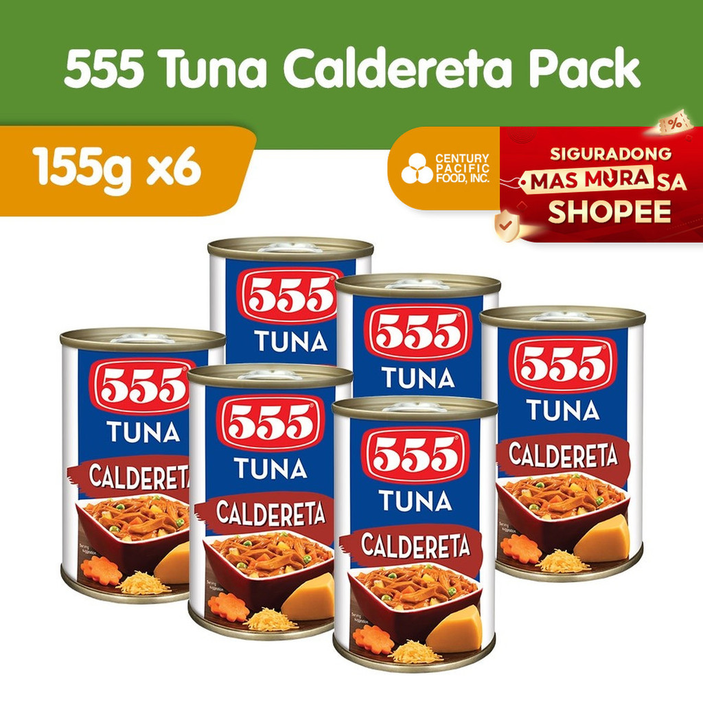 555 Tuna Caldereta 155g (Pack of 6pcs) - Healthy, High Protein, Vit A ...