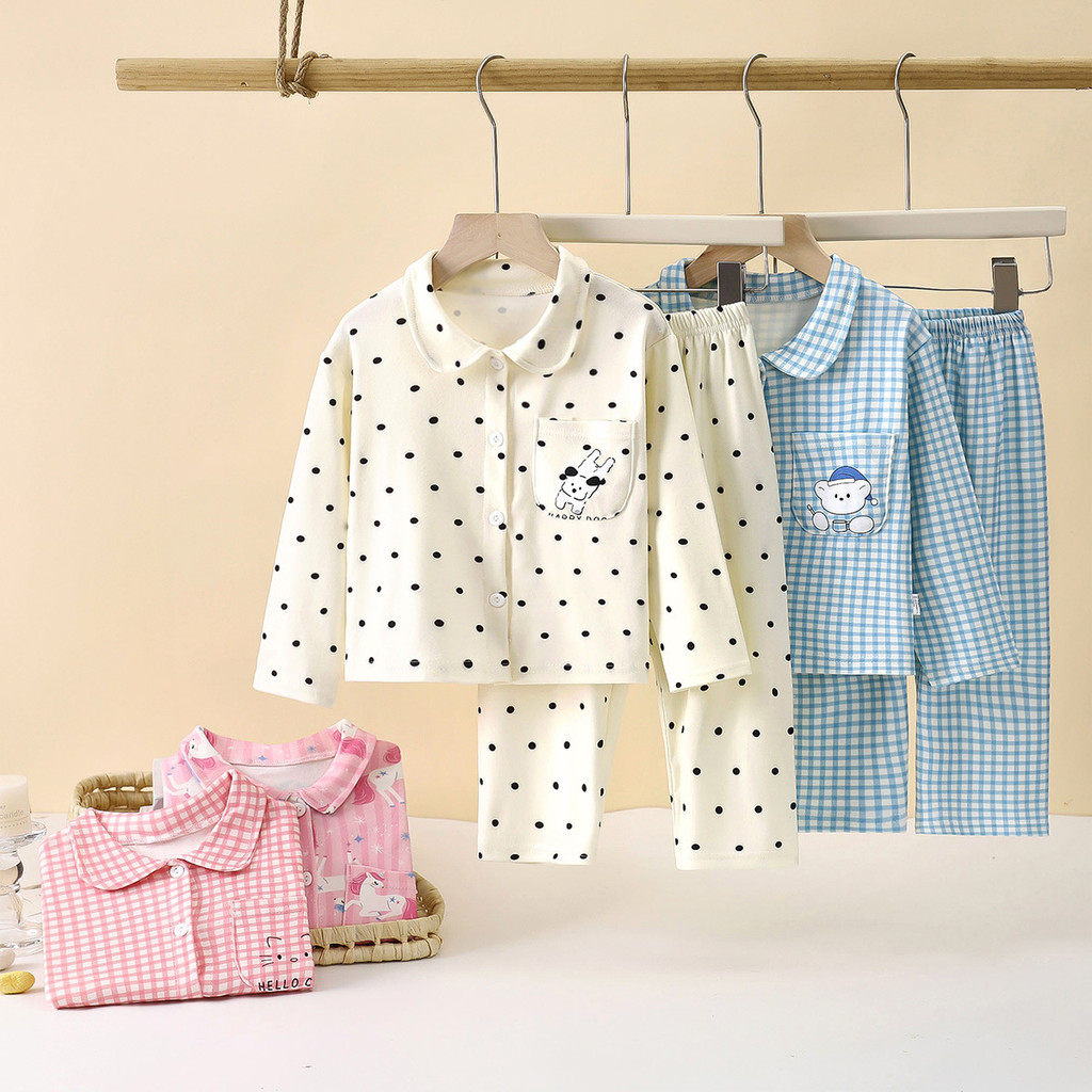 Recommended Children's Pajamas Set Autumn Boys German Velvet Cardigan ...