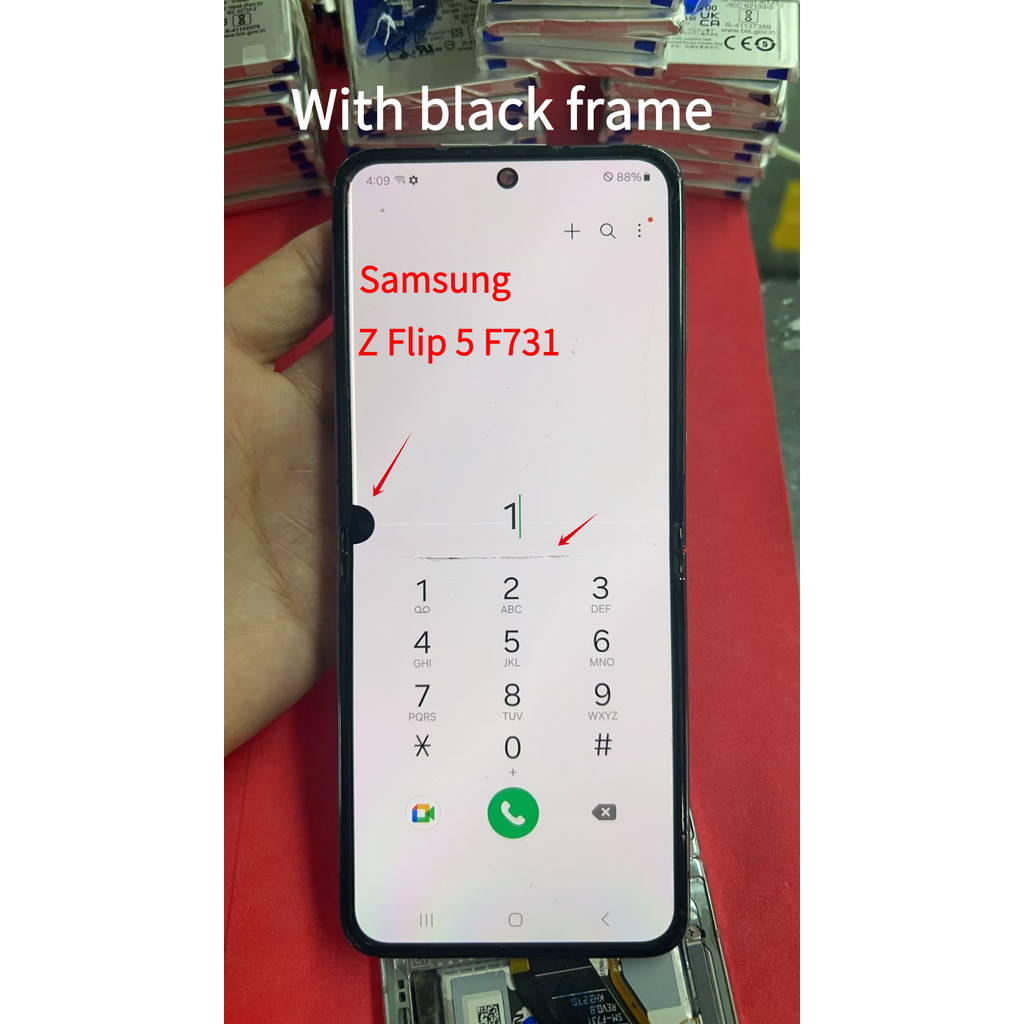 6.7" High Quality super amoled Defect LCD For Samsung Z Flip 5 z Flip5 ...