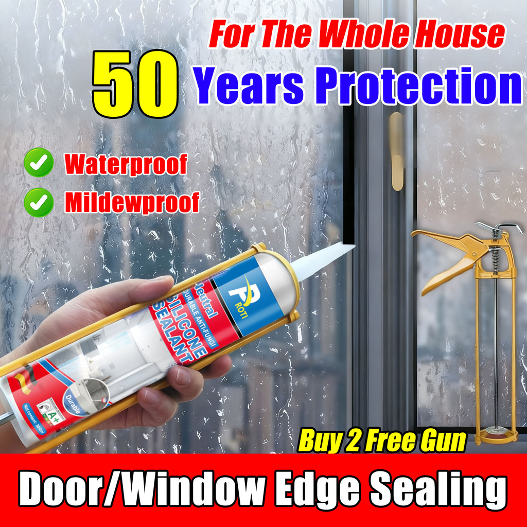 【Free Glue Gun】Waterproof Silicone Sealant Adhesive German Mildew ...