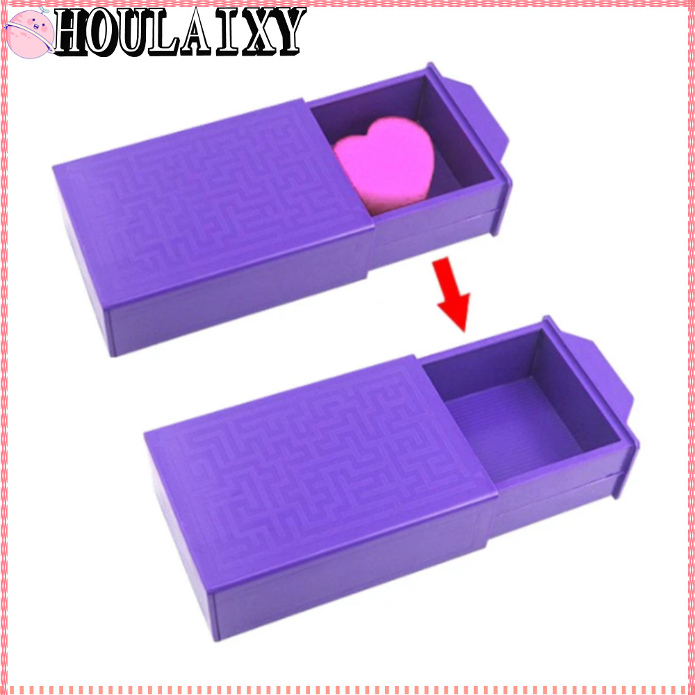 HOULAIXY Magic Box, Magic Purple Plastic Magic Disappearing Box ...