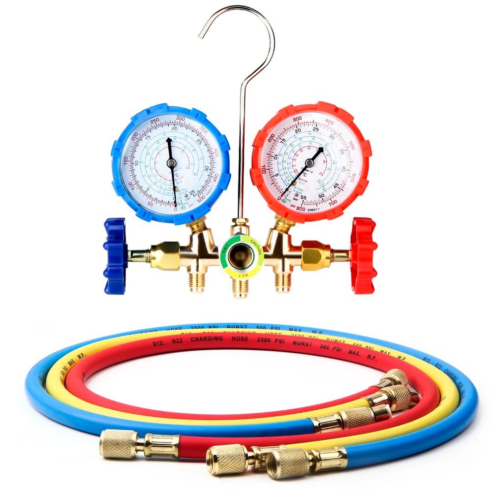 Air Conditioner Pressure Gauge and Refrigerant Charging Gauge R32 410 ...