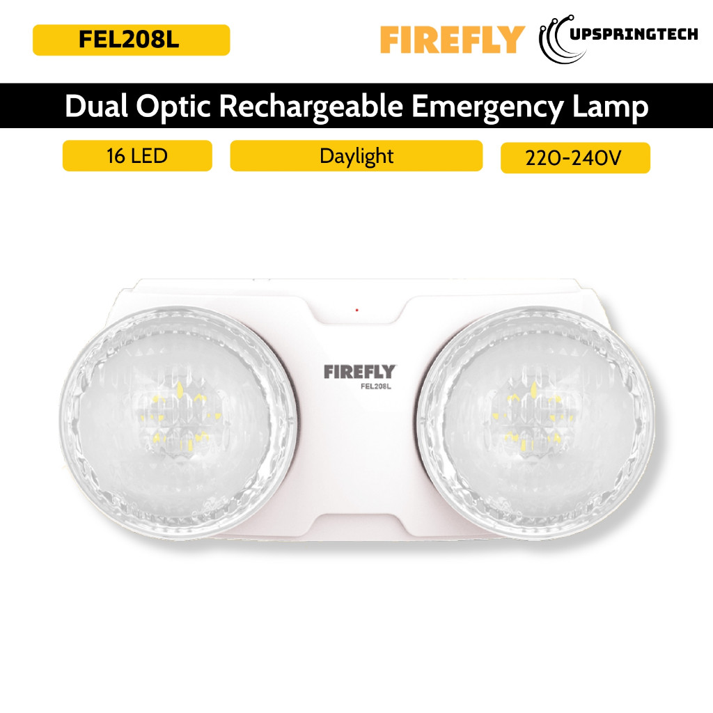 FIREFLY Dual Optic Rechargeable Emergency Lamp | 2-Hour Use | 16 LED ...