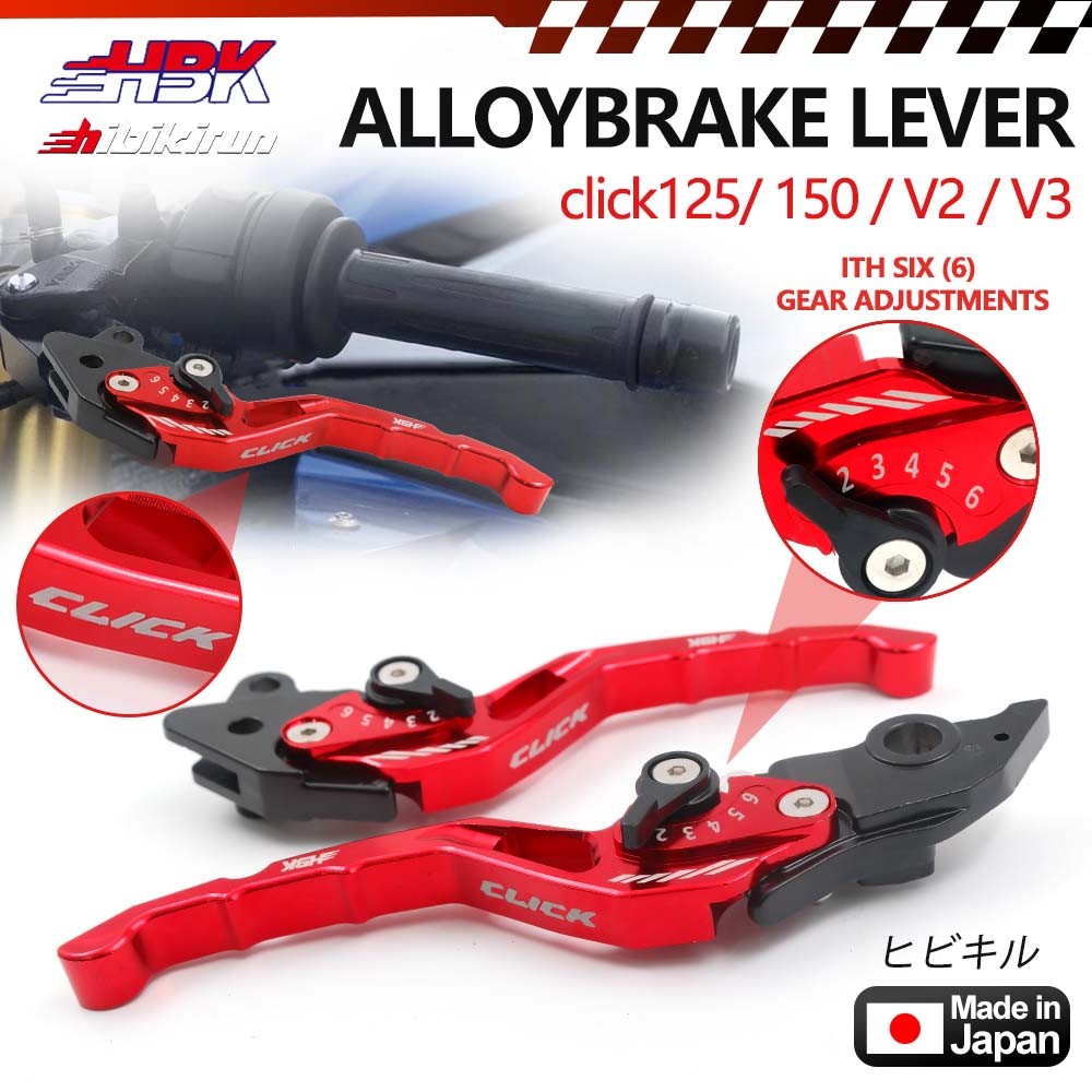 HBK CLICK V2 / CLICK V3 COMBI CNC ALLOY BRAKE LEVER SET FOR HONDA CLICK ...
