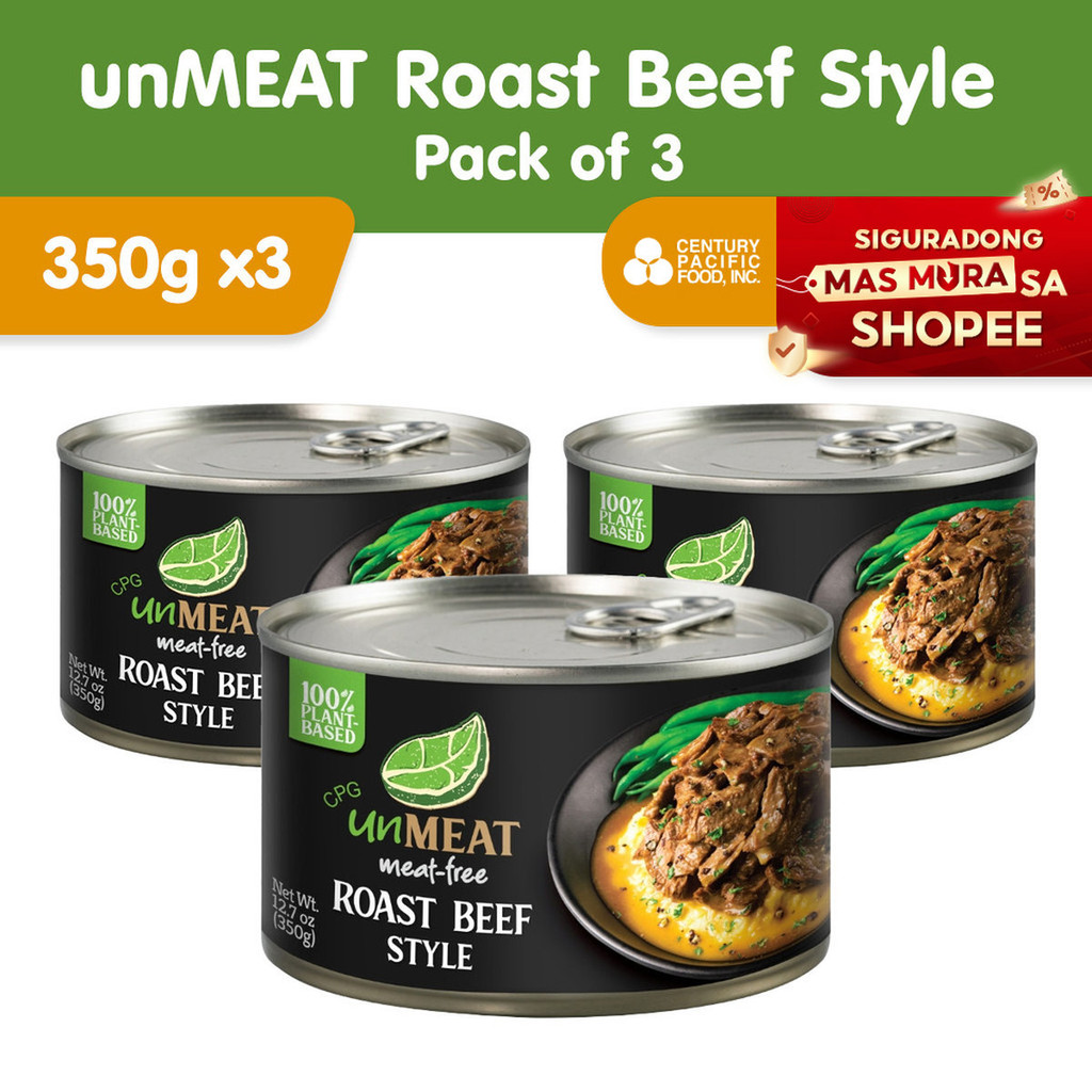 unMEAT Roast Beef Style 350g (Pack of 3) - 100% Plant Based | Shopee ...