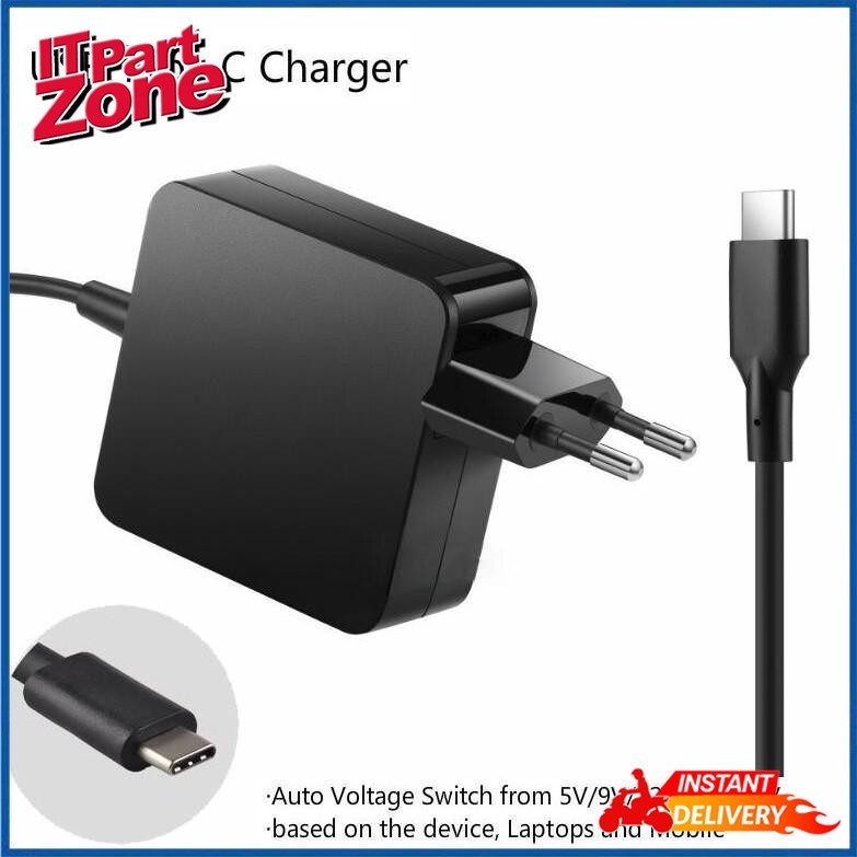 65W Type C Infinix Inbook X1 charger Adapter OriginalX2 - 20V-2.25A ...