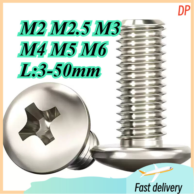 Nickel Truss Head Stainless Big Head Philip / Machine Screw Umbrella ...