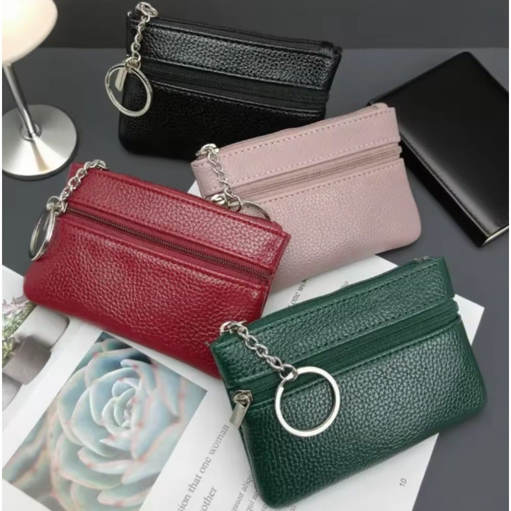 Mini PU Leather Wallet Women Coin Purse Key Bag Key Holder Pocket Card ...