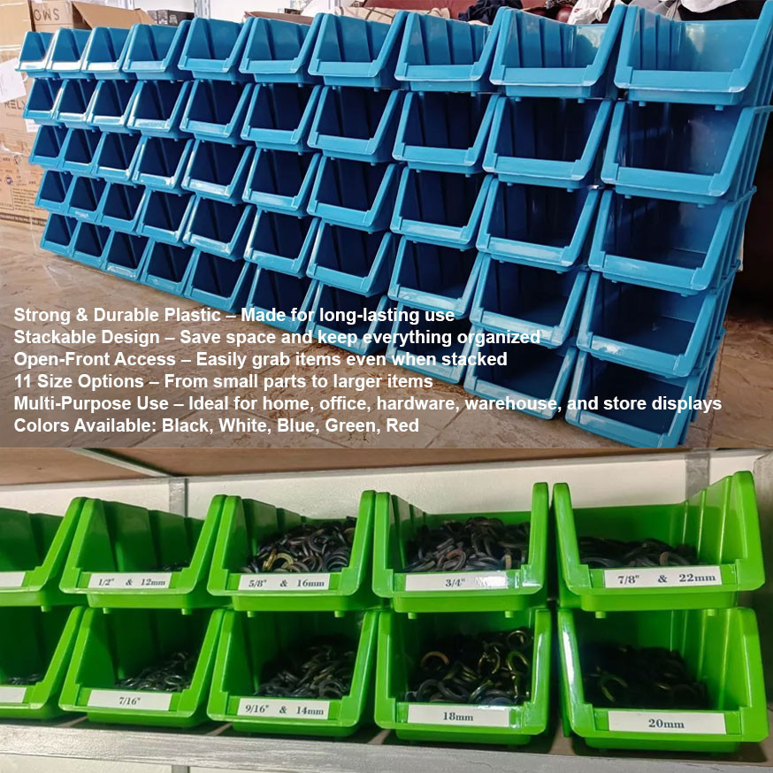Heavy-Duty Stackable Storage Bins | Shopee Philippines