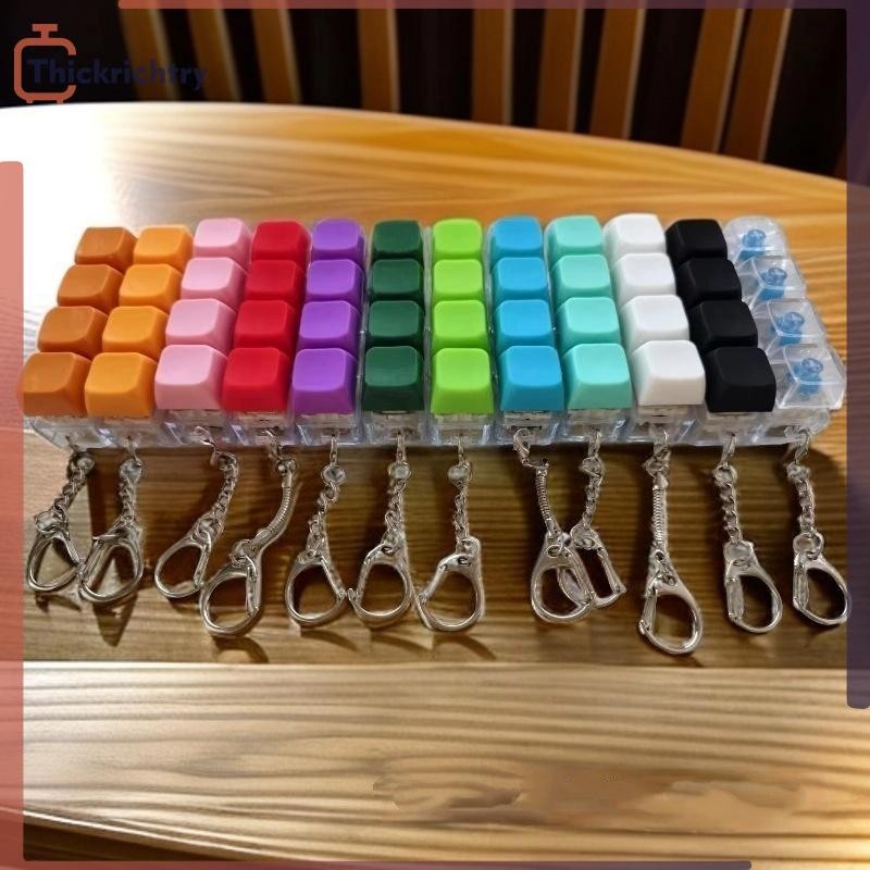 RICHTRY 1Pcs 4 Keys Finger Keyboard Caps DIY Keyboard Clicker Toys ...