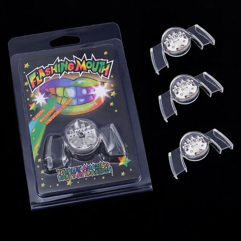 Halloween LED Flashing Mouth Teeth Guard Light Up Teeth Light Up Mouth ...