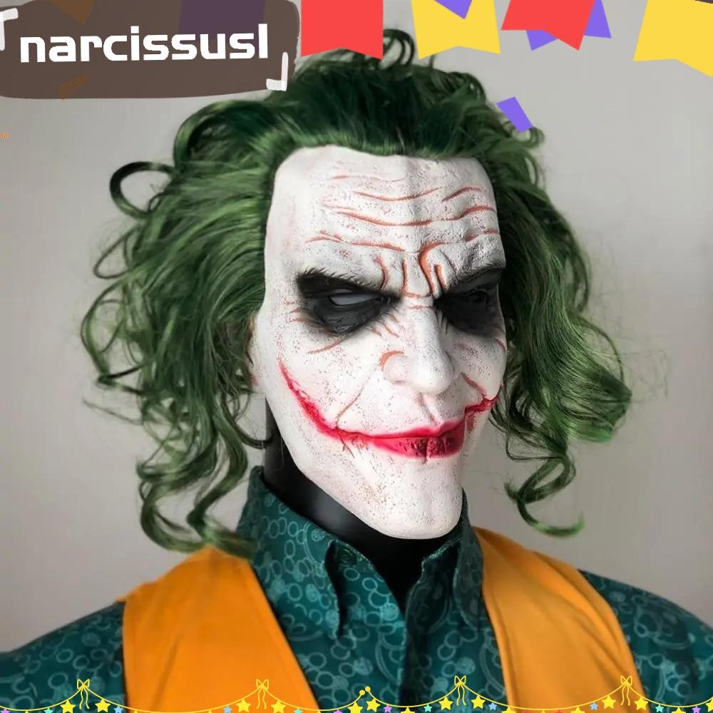 NARCISSUS Dark Knight Joker Cosplay , Unisex Latex Party Performance ...