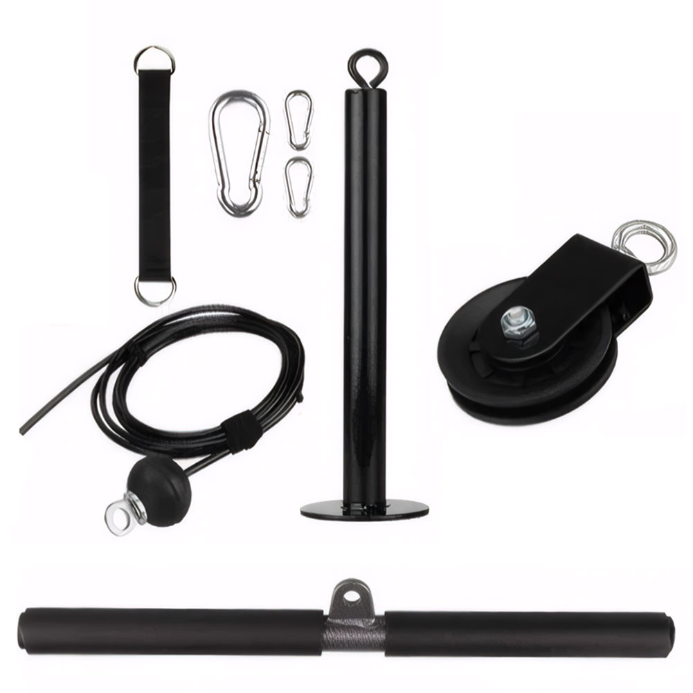 Fitness DIY Pulley Cable Machine Attachment Fitness LAT and Lift Pulley ...