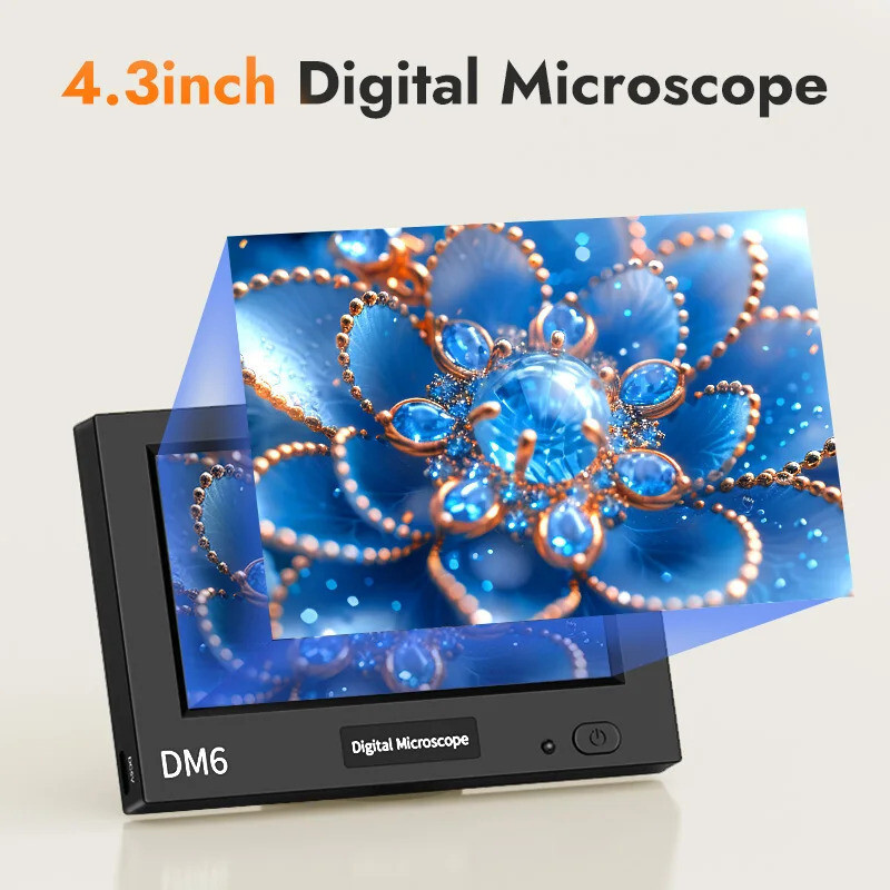 4.3 inch Digital Microscope 10X1000X High Definition Microscope LCD ...