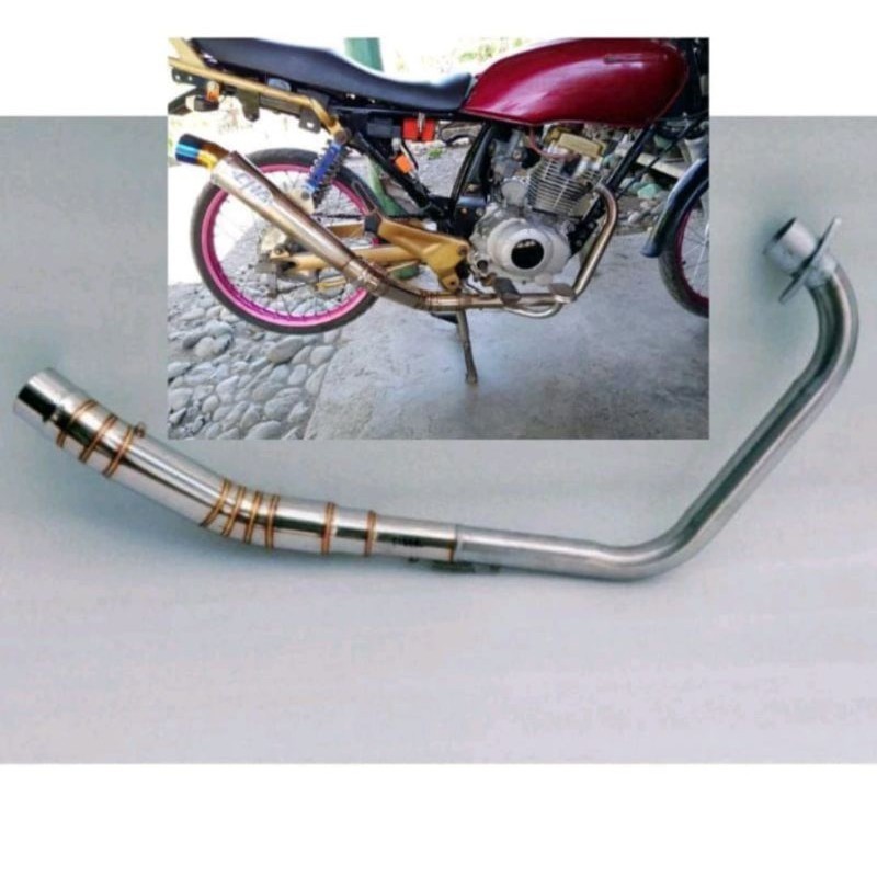 Open pipe 51mm Stainless steel elbow pipe for Tmx 125/155 Tmx 150 ...