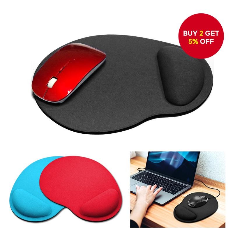 Mouse Pad Ergonomic Comfortable with Silicone Wrist Rest Mouse Pad For ...