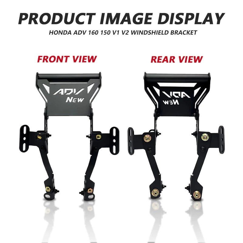 Multi-Functional Adjustable CNC Windshield Bracket Visor For ADV150 ...