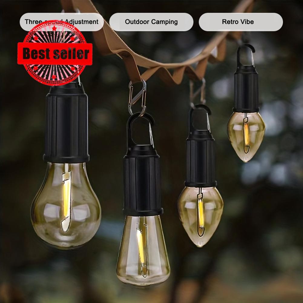 Camping Light Led Retro Lighting Bulb Portable Spherical Atmosphere ...