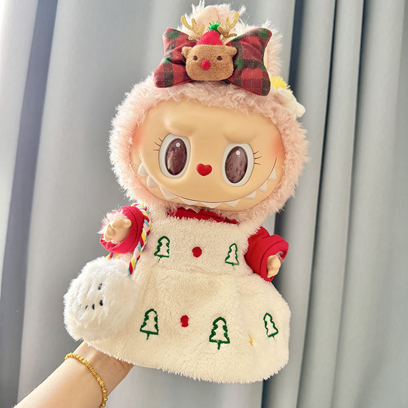 38cm Labubu Plush Doll Clothes Replacement Labubu Doll MOKOKO Shoulder ...