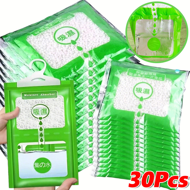 Hanging Moisture Absorber Bag - Moldproof Wardrobe Antihumidity Bags ...