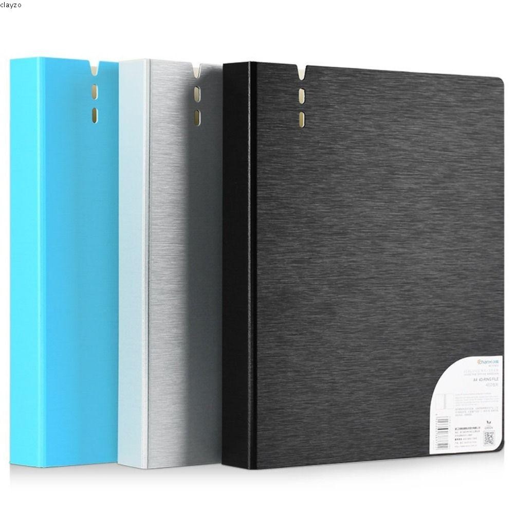 CLAYZO Display Book, 4 Hole Waterproof A4 File Folders, PP D-Shaped ...