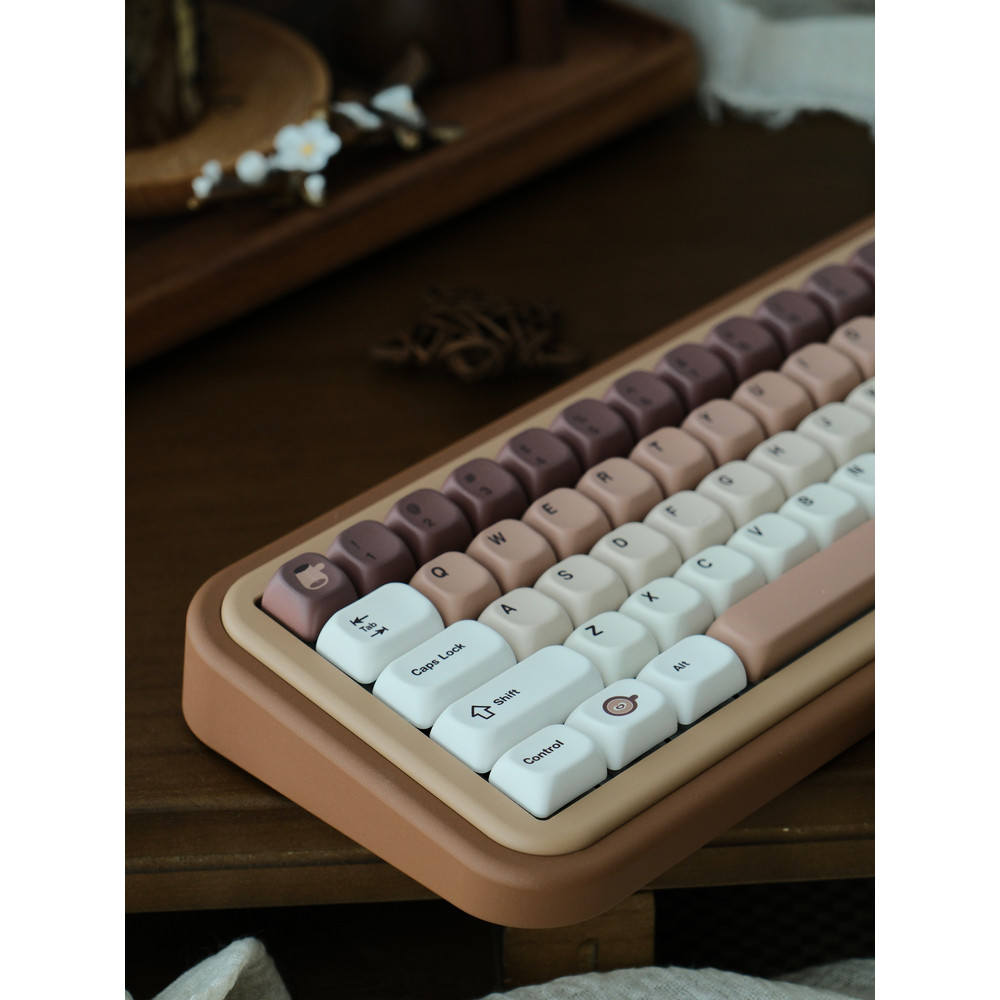 keycaps custom keycaps FOA Coffee Coffee Coffee Keycap PBT Five-Sided ...