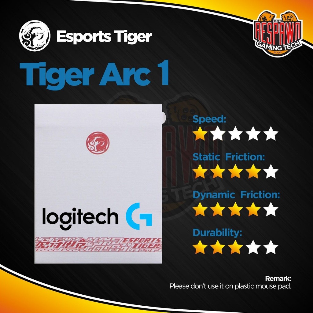 Esports Tiger ARC 1 Skates - Logitech | Shopee Philippines