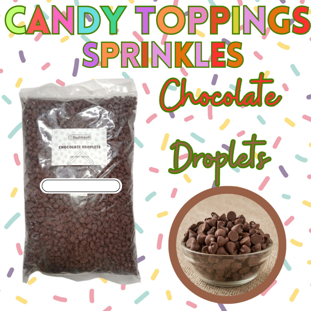 Chocolate Droplets Kisses Chocomini for Mini Donuts Frappe Milkshake ...