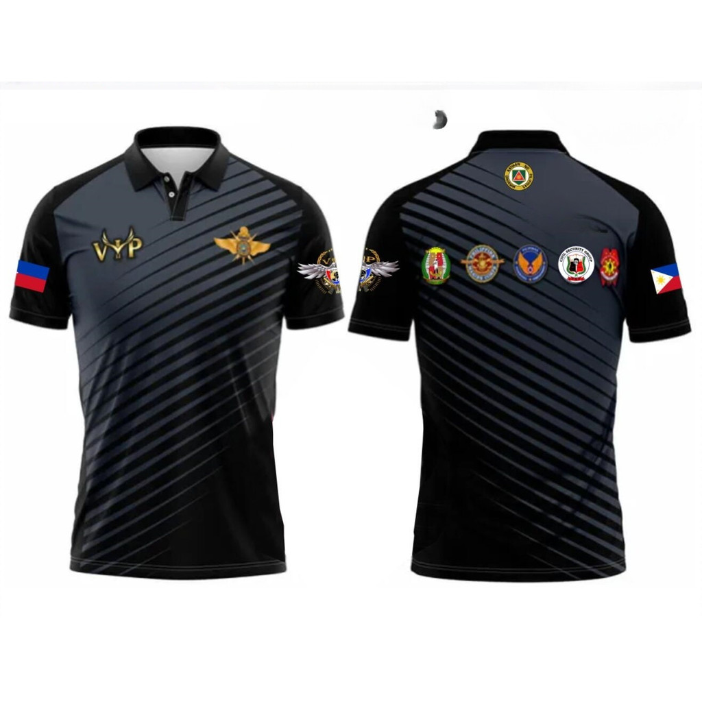 3D Print Polo Shirts for Men 2025 Security Guard Polo Shirts Uniform ...