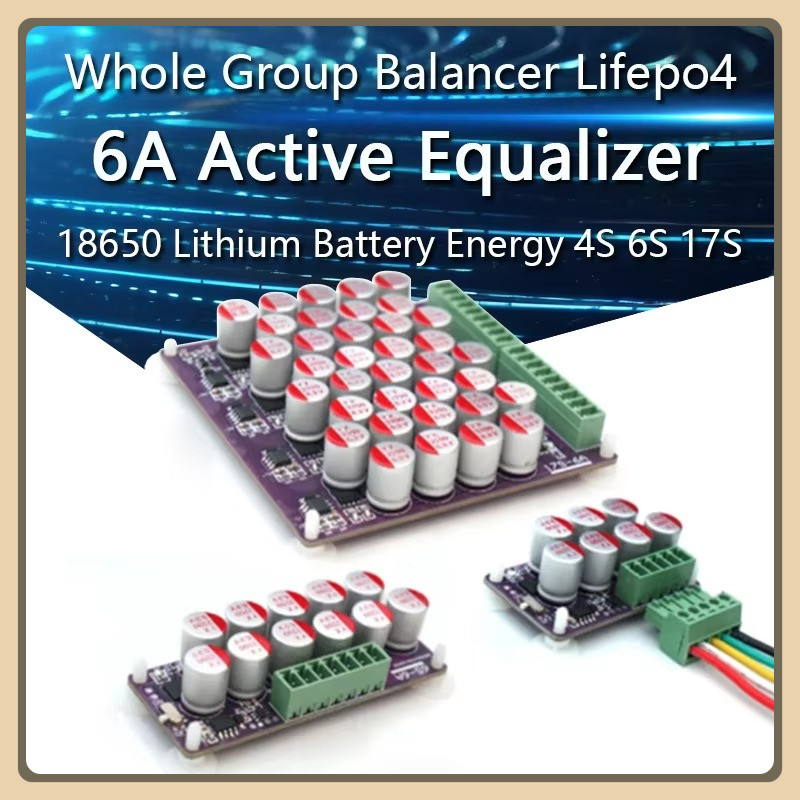 Active Equalizer Whole Group Balancer 4S 6A Active Battery Energy Transfer Board Lifepo4 Lithium ...