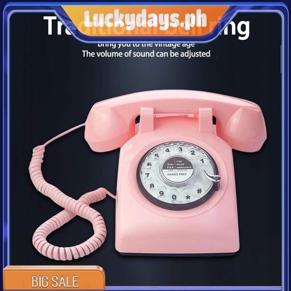 Rotary Dial Phone 1960s Vintage Corded Phone Redial Button Old ...