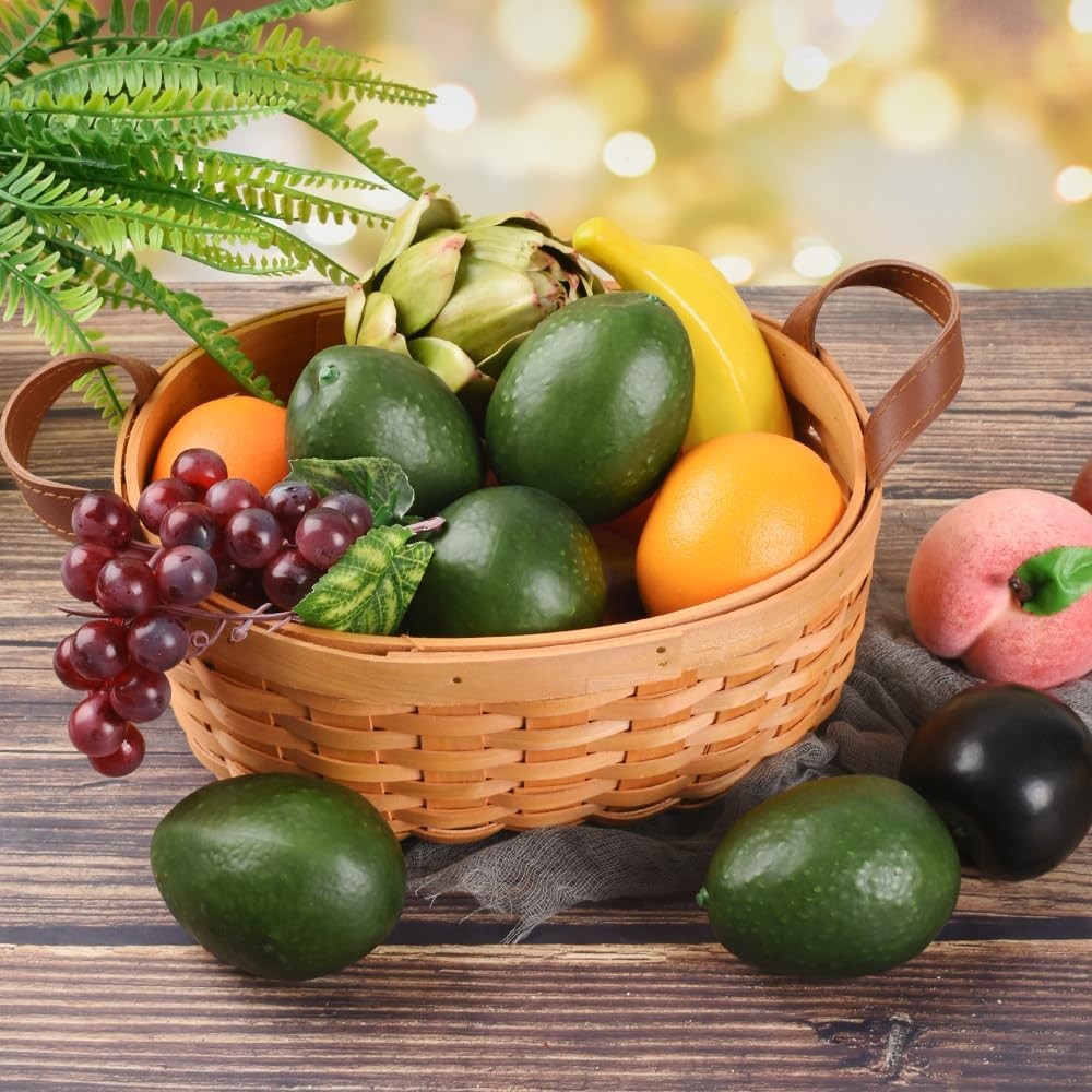 Artificial Avocados, 6Pcs Simulation Avocados Fake Fruits for Home ...