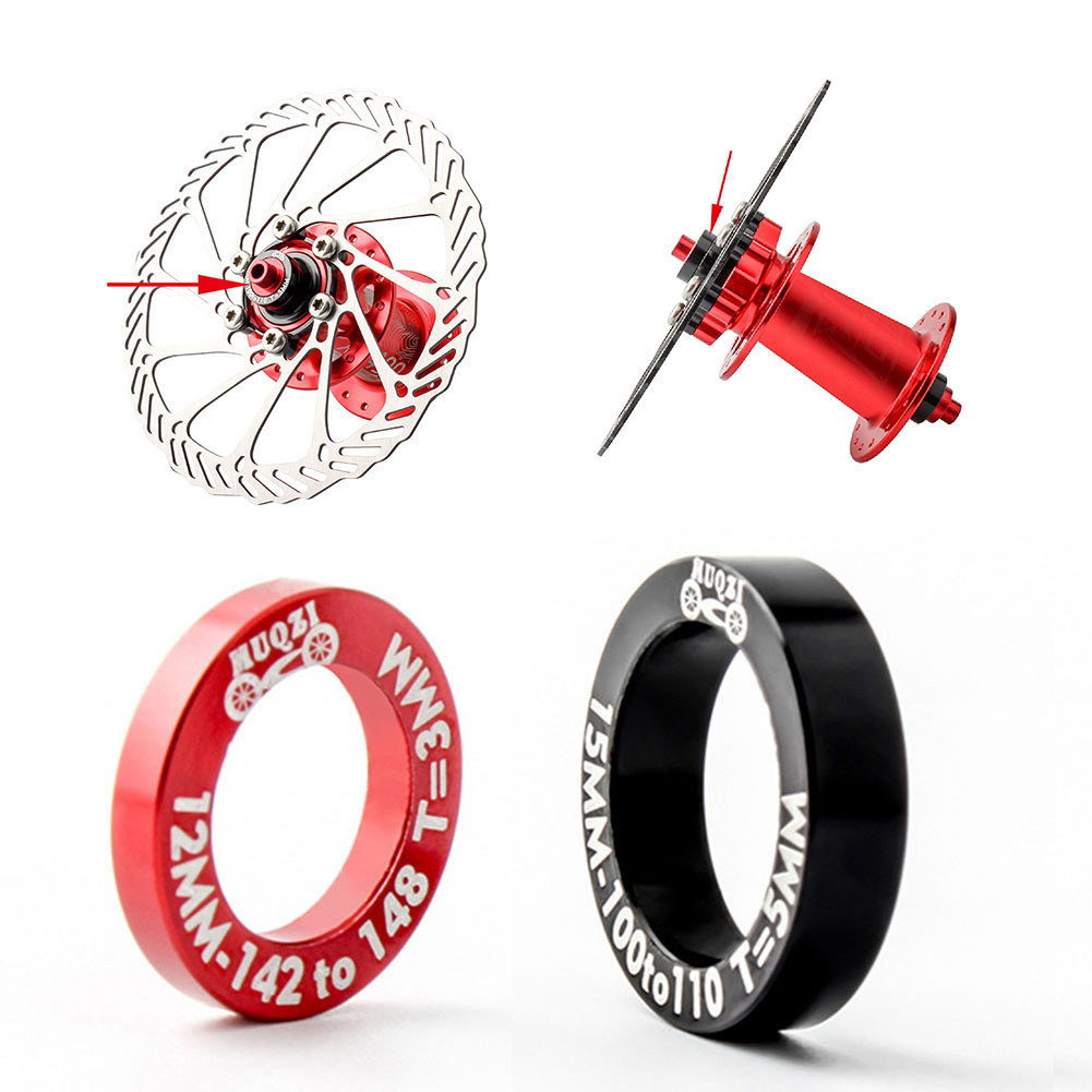 [COD]-2Pcs Aluminum Bike Bicycle Hub Conversion Spacers Kit 18.9*3mm/21 ...
