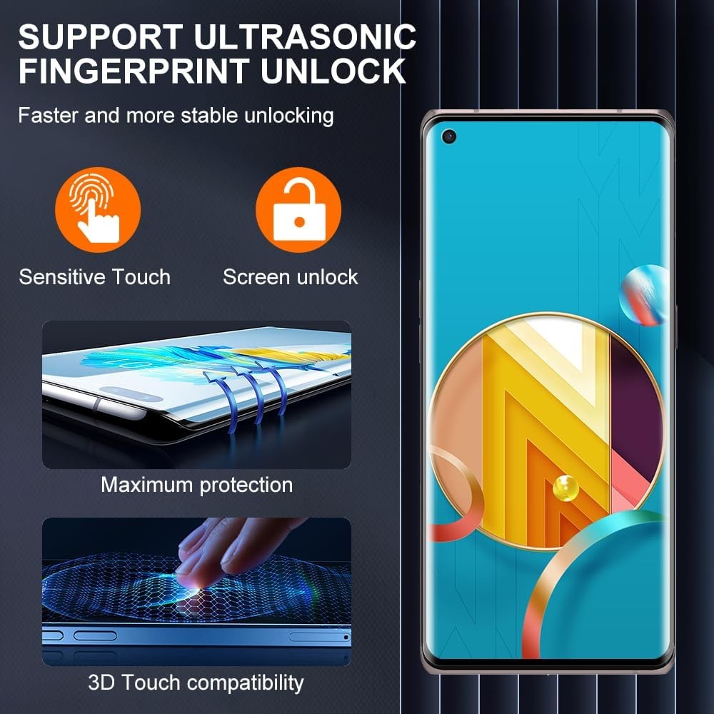 Tempered Glass Full Cover Screen Protector For Vivo Y78 X90 X80 X70 ...
