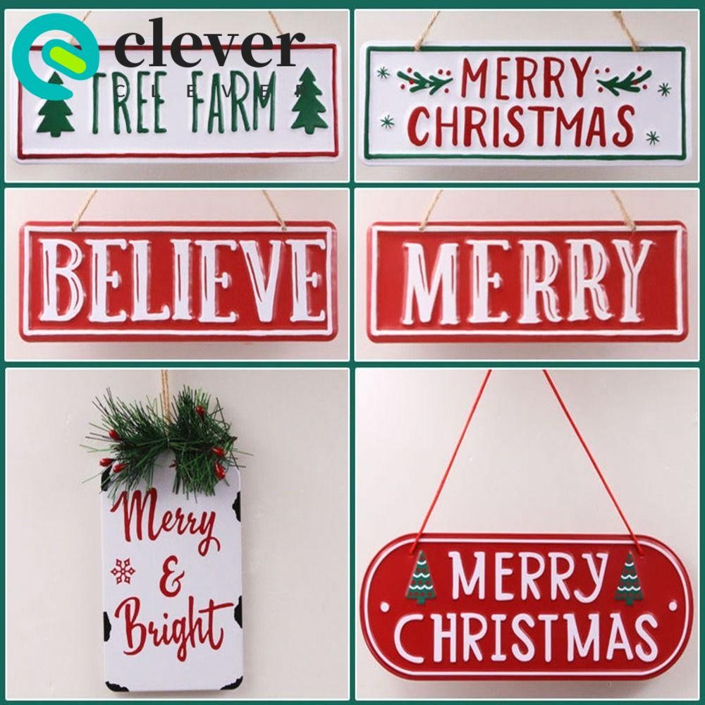 CLEVER Christmas Welcome Card, DIY Tree Hanging Ornaments Christmas ...